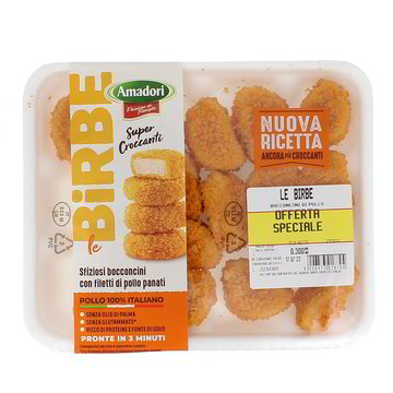 LE BIRBE BOCCONCINI CON FILETTI DI POLLO IMPANATI AMADORI ITALIA - 300 ...