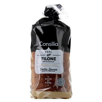 FILONE INTEGRALE CON SEMI E NOCI FETTE SPESSE CONSILIA 500 g in ...